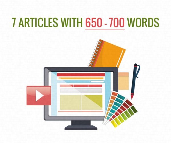 7 articles with 650 - 750 words - Sibz Solutions